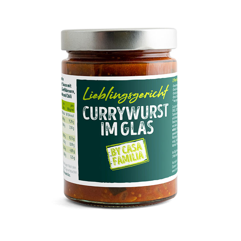 Currywurst im Glas – Würzig & praktisch | Bäckerei by Casa Familia ...