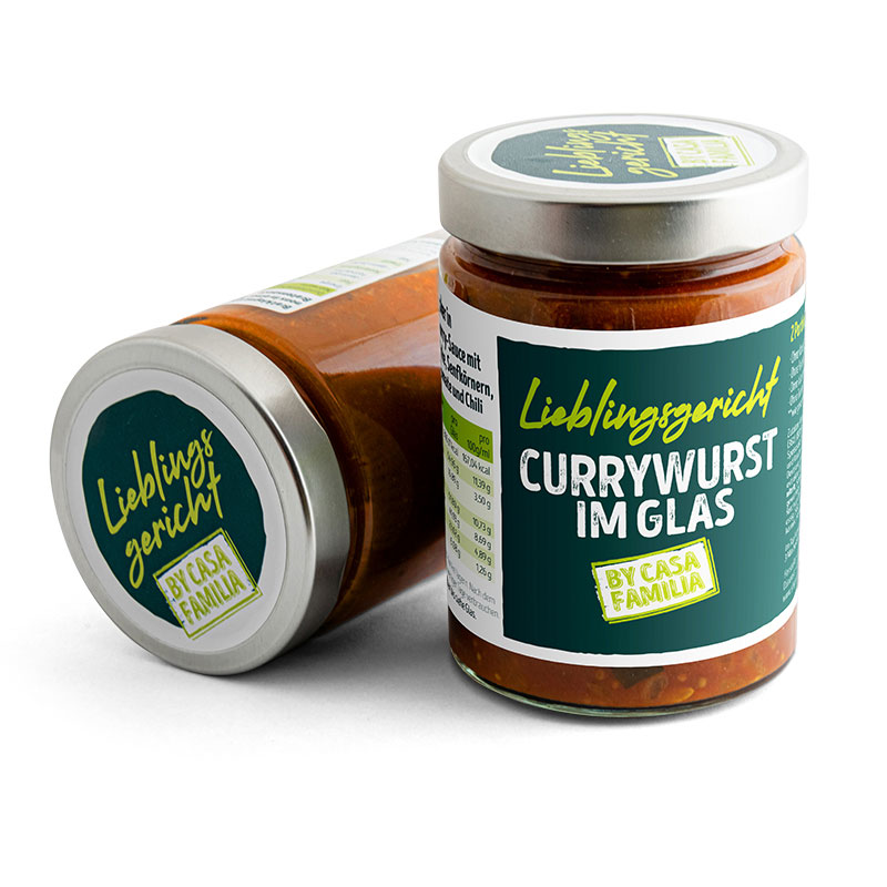Currywurst im Glas – Würzig & praktisch | Bäckerei by Casa Familia ...